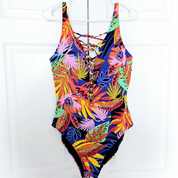 Bleu Rod Beattie | Swim | Bleu Rod Beattie Safari Night Lace Plunge One ...